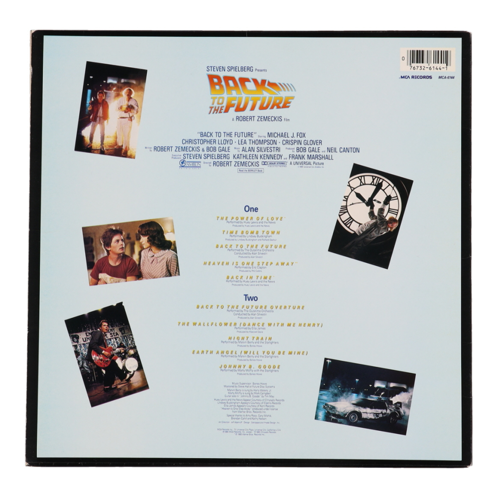 Michael J. Fox, Christopher Lloyd & Huey Lewis Signed "Back To The ...