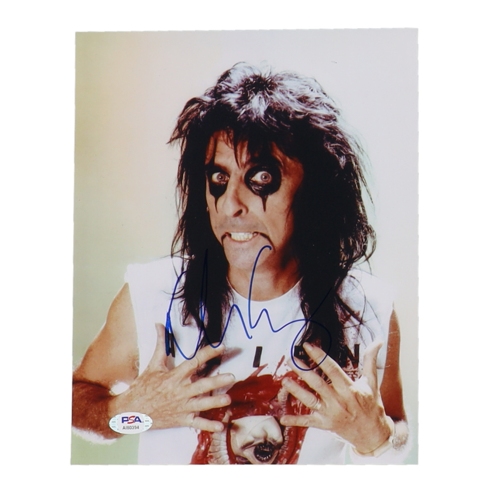 Alice Cooper Signed 8x10 Photo (PSA) | Pristine Auction