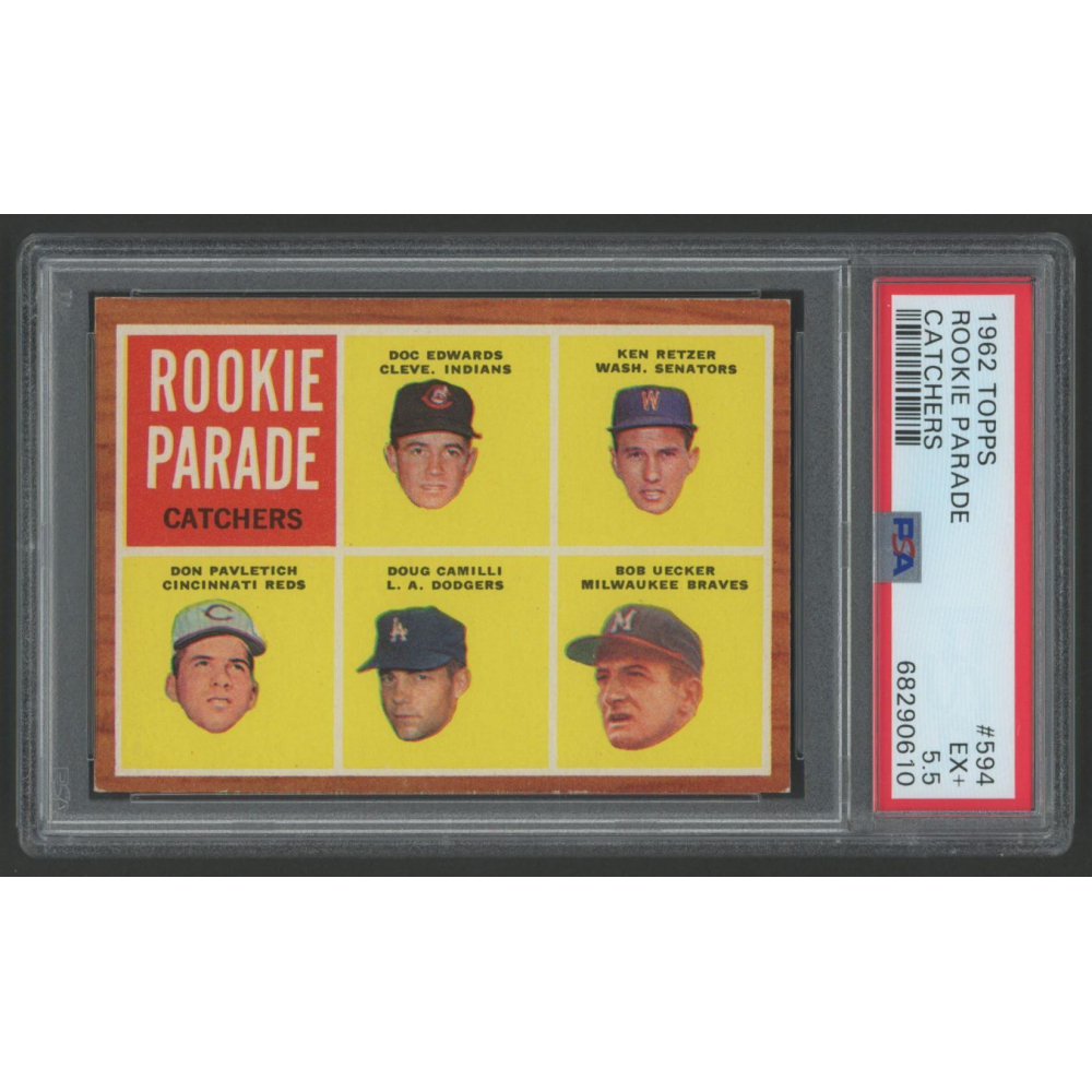 Doc Edwards RC / Ken Retzer RC / Bob Uecker RC / Doug Camilli RC / Don ...