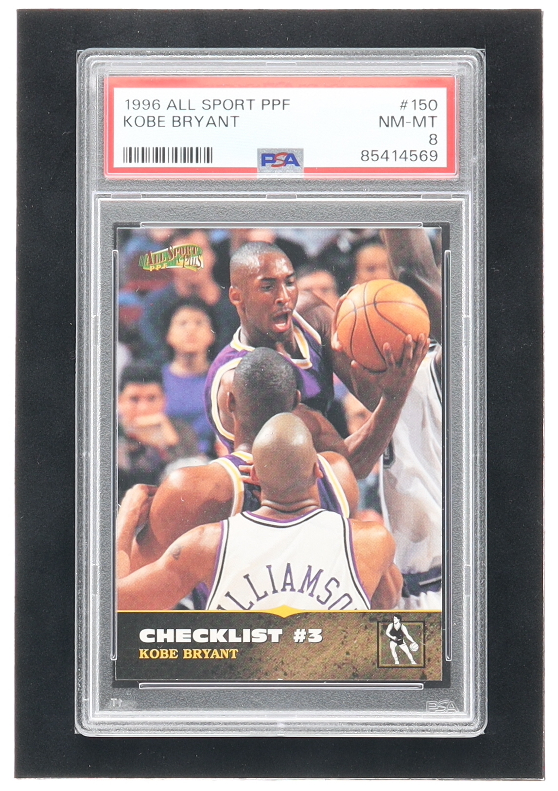 Kobe Bryant 1996-97 Score Board All Sport PPF #150 CL RC (PSA 8 ...