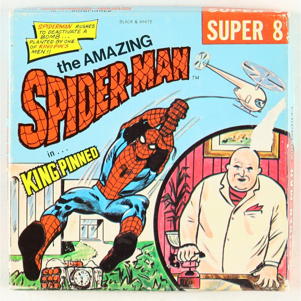 Original 1976 "The Amazing Spider-Man" 8mm Marvel Comics Film Reel with ...