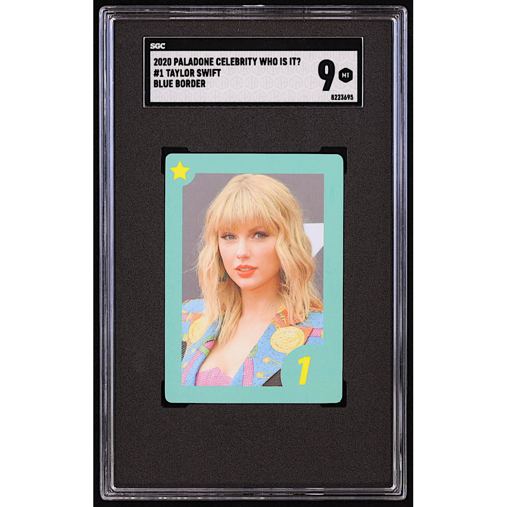 Taylor Swift 2020 Paladone Celebrity Who Is It? Blue Border #1 (SGC 9 ...