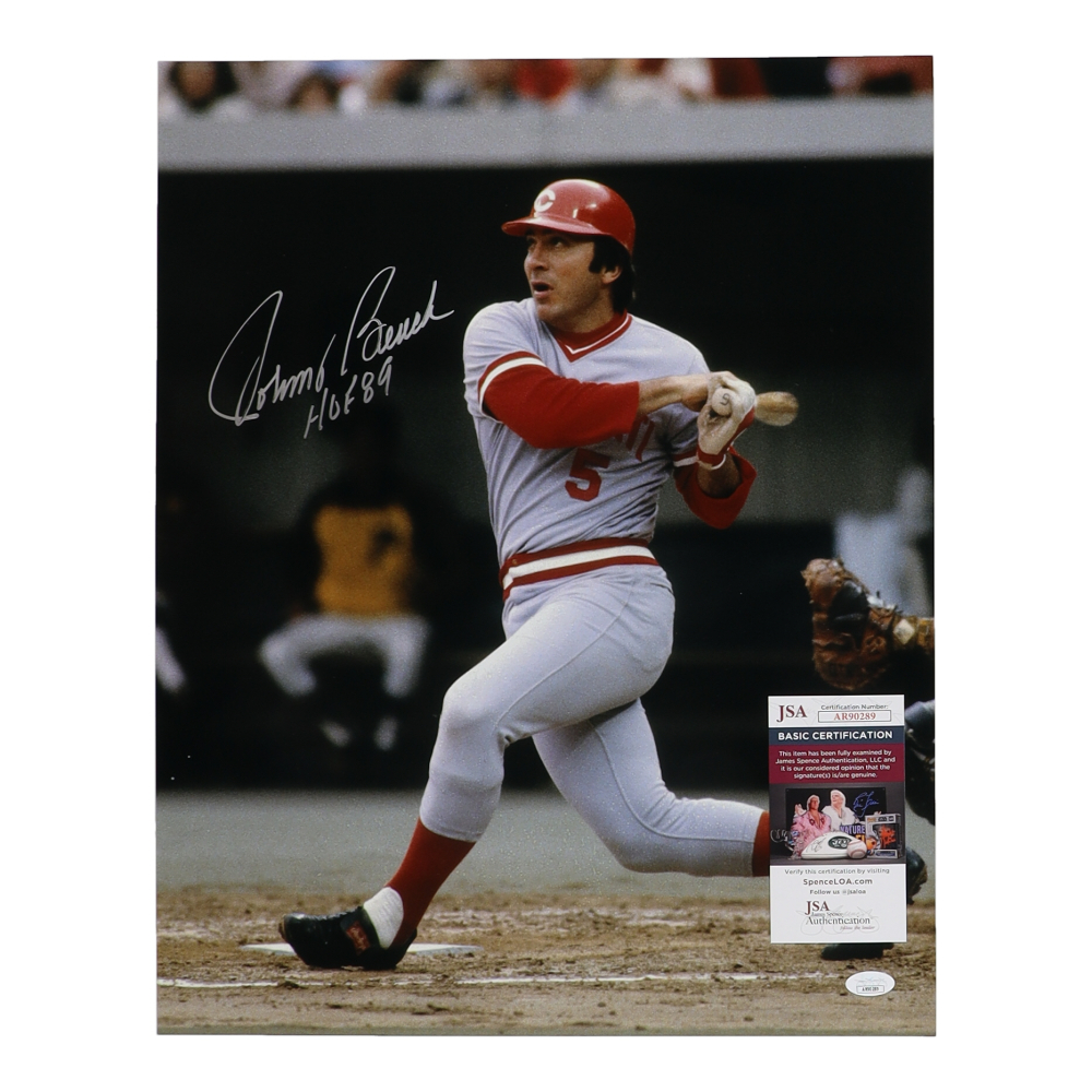 Johnny Bench Signed Reds 16x20 Photo Inscribed "HOF 89" (JSA ...