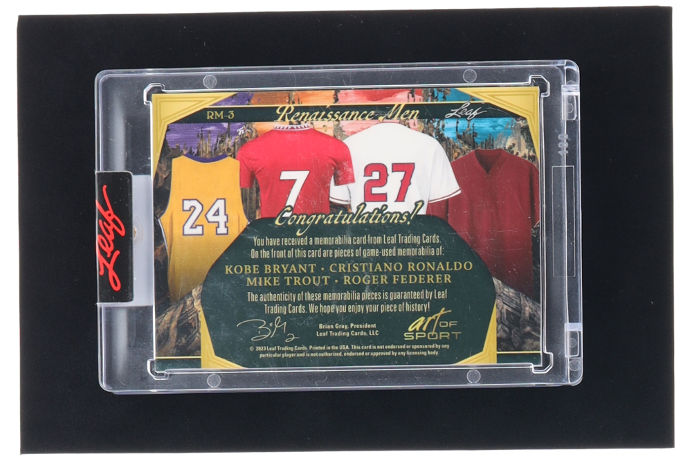 2023 Leaf Art of Sport Renaissance Men Spectrum Bronze #RM3 Kobe Bryant ...