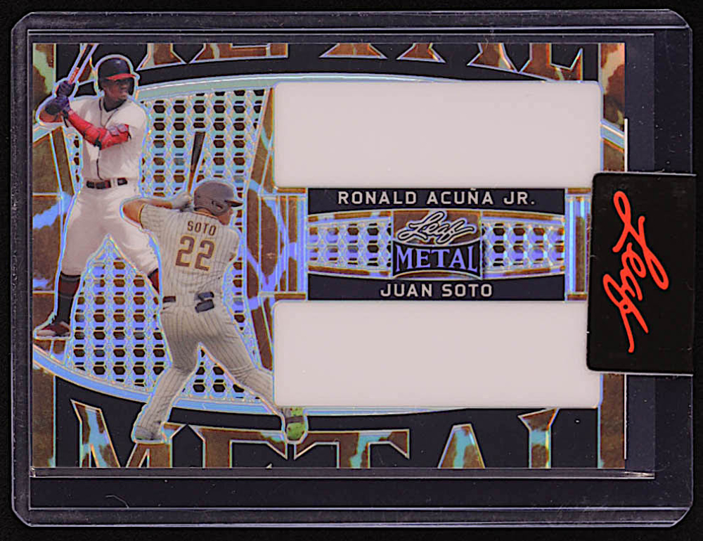 Ronald Acuna Jr. / Juan Soto 2022 Leaf Metal Exotic Dual Autographs ...
