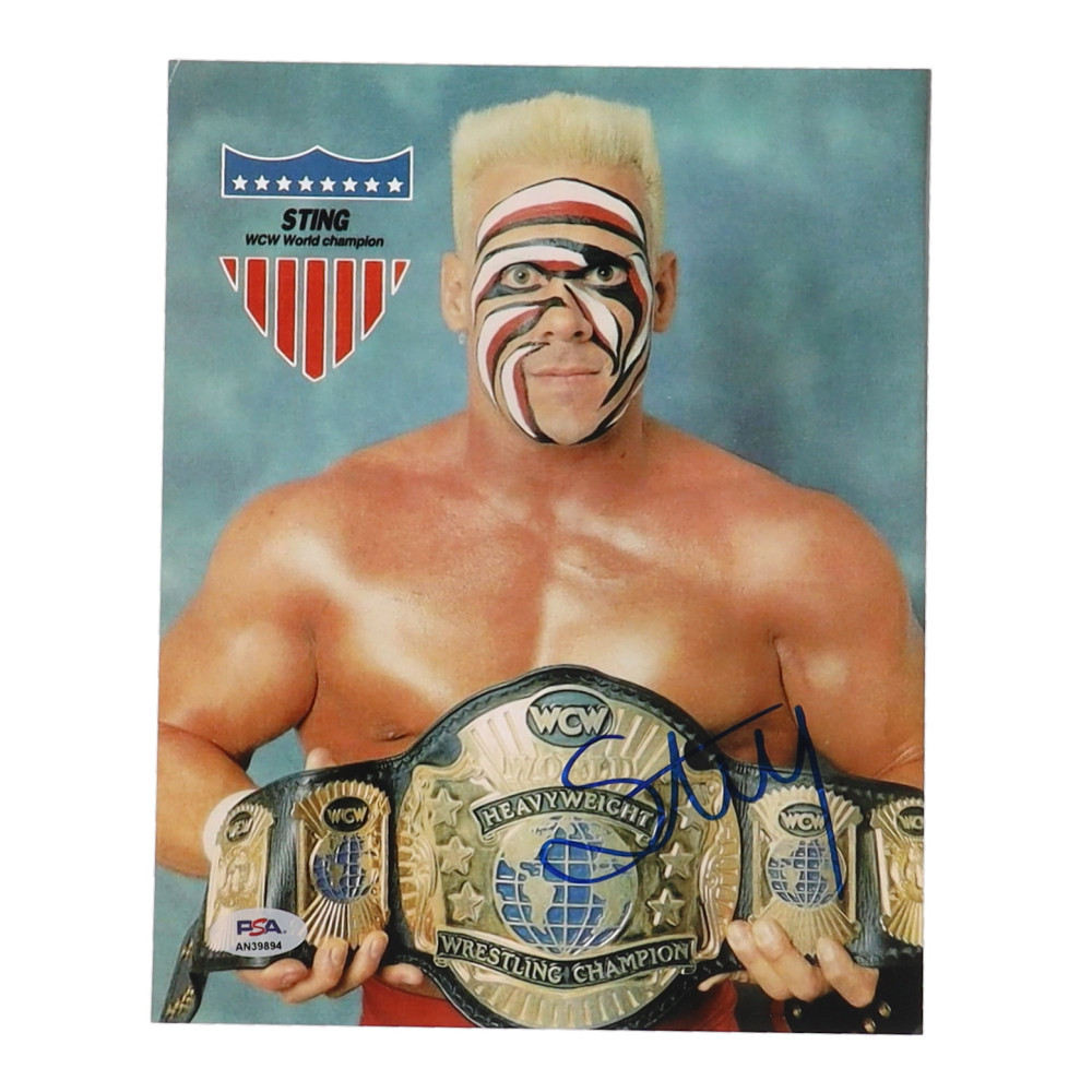 Sting Signed WCW 8x10 Photo (PSA) | Pristine Auction