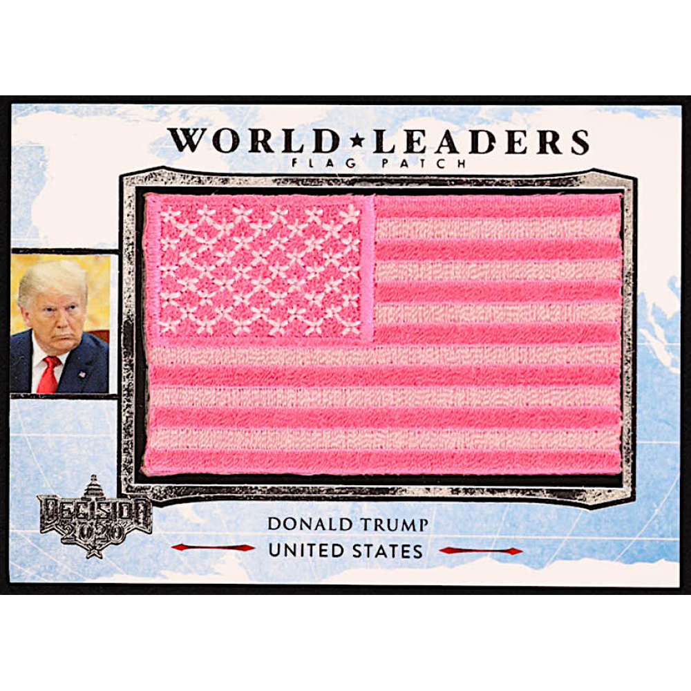 Donald Trump 2020 Decision 2020 World Leader Flag Patches #WL54 ...