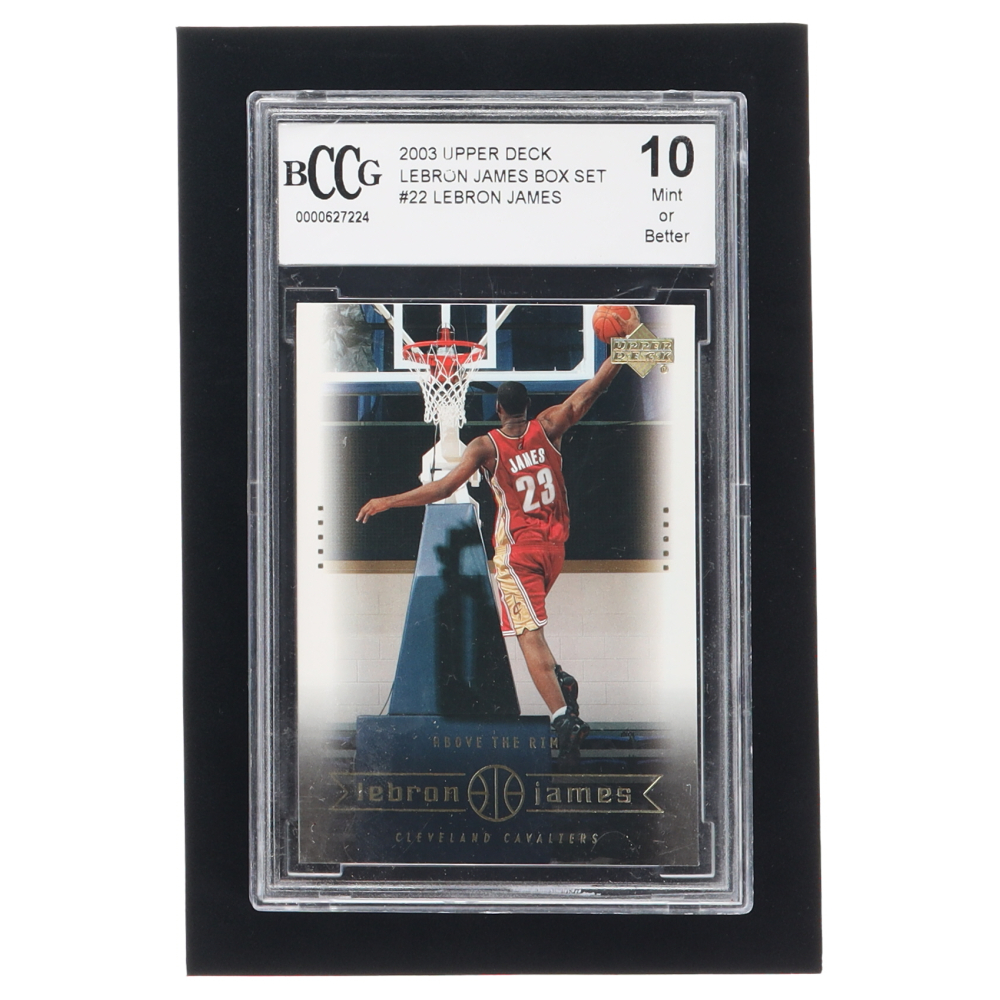 LeBron James 2003 Upper Deck LeBron James Box Set #22 Above the Rim RC ...