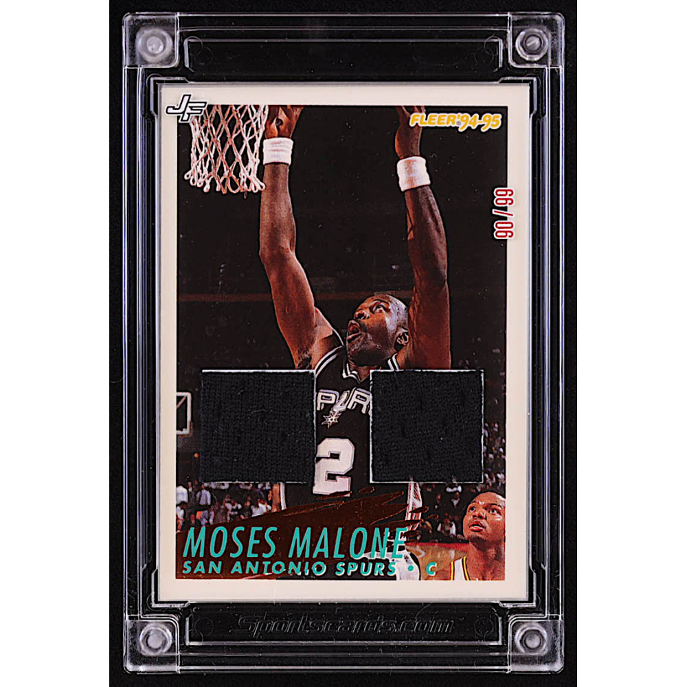 Moses Malone 2022 Sportscards.com Jersey Fusion Game-Used Swatch #MM94 ...