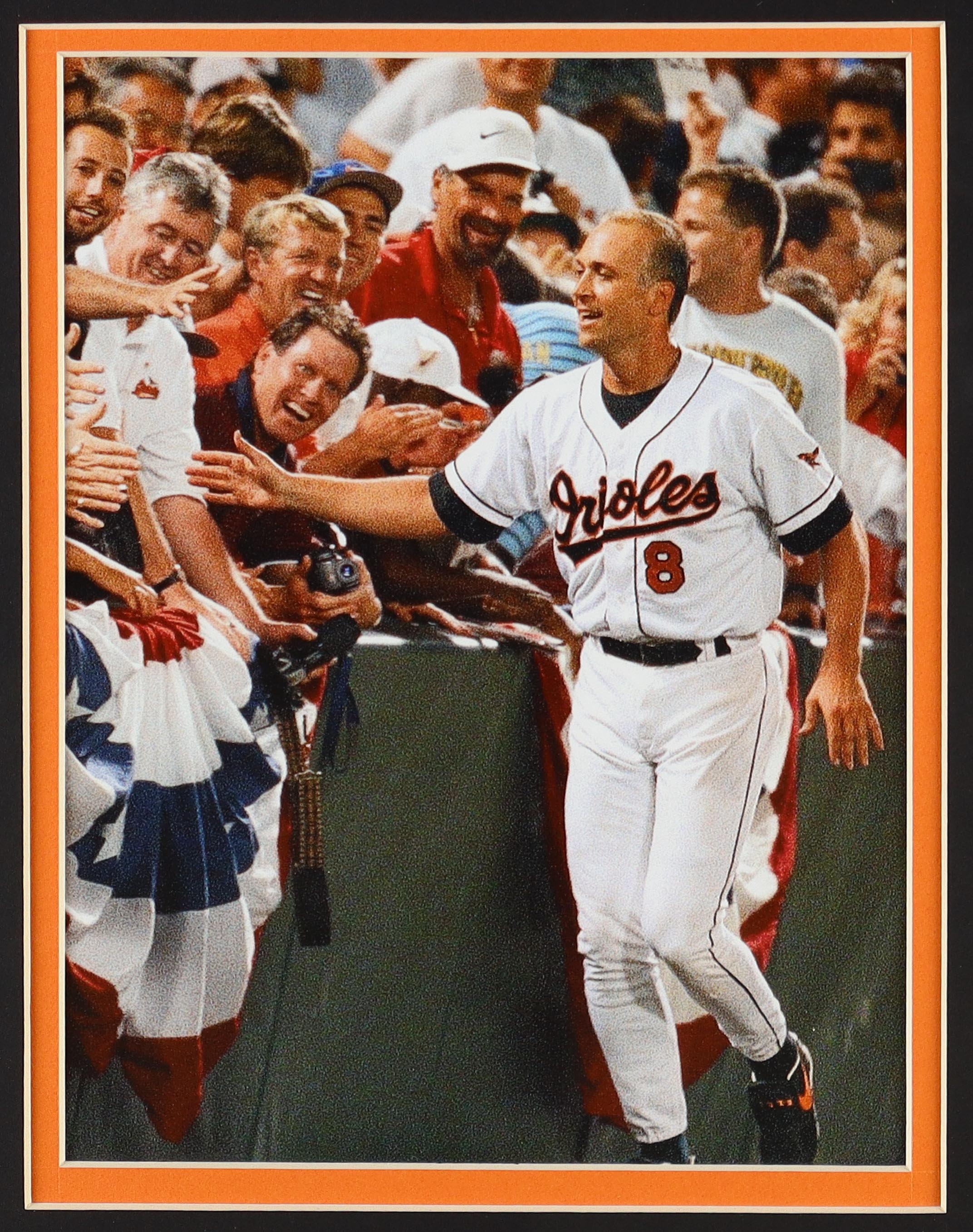 Cal Ripken Jr. Signed Custom Framed Cut Display with Jersey, (3) Player ...