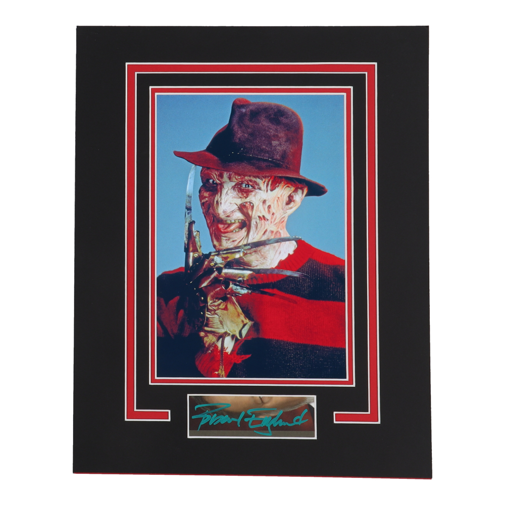Robert Englund Signed "Nightmare On Elm Street" Custom Matted Cut ...