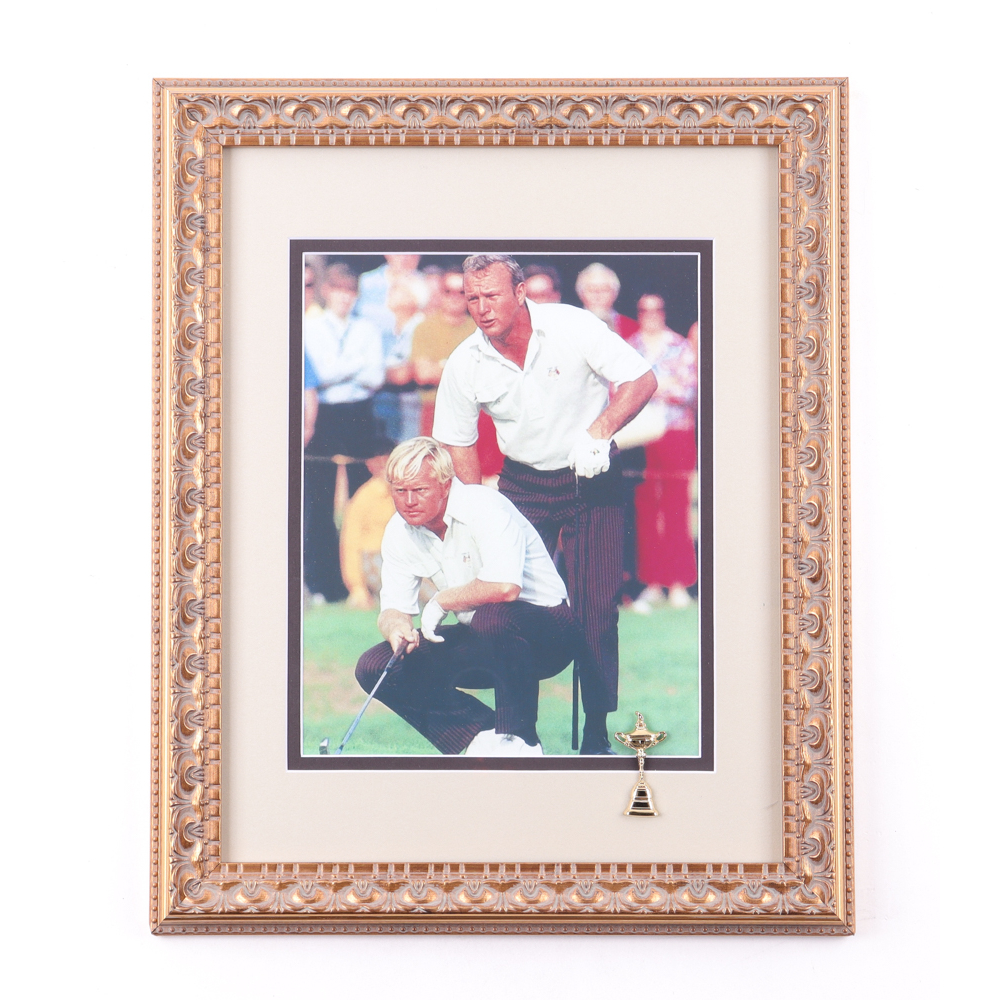 "Arnold Palmer & Jack Nicklaus At Ryder Cup" Custom Framed Photo ...