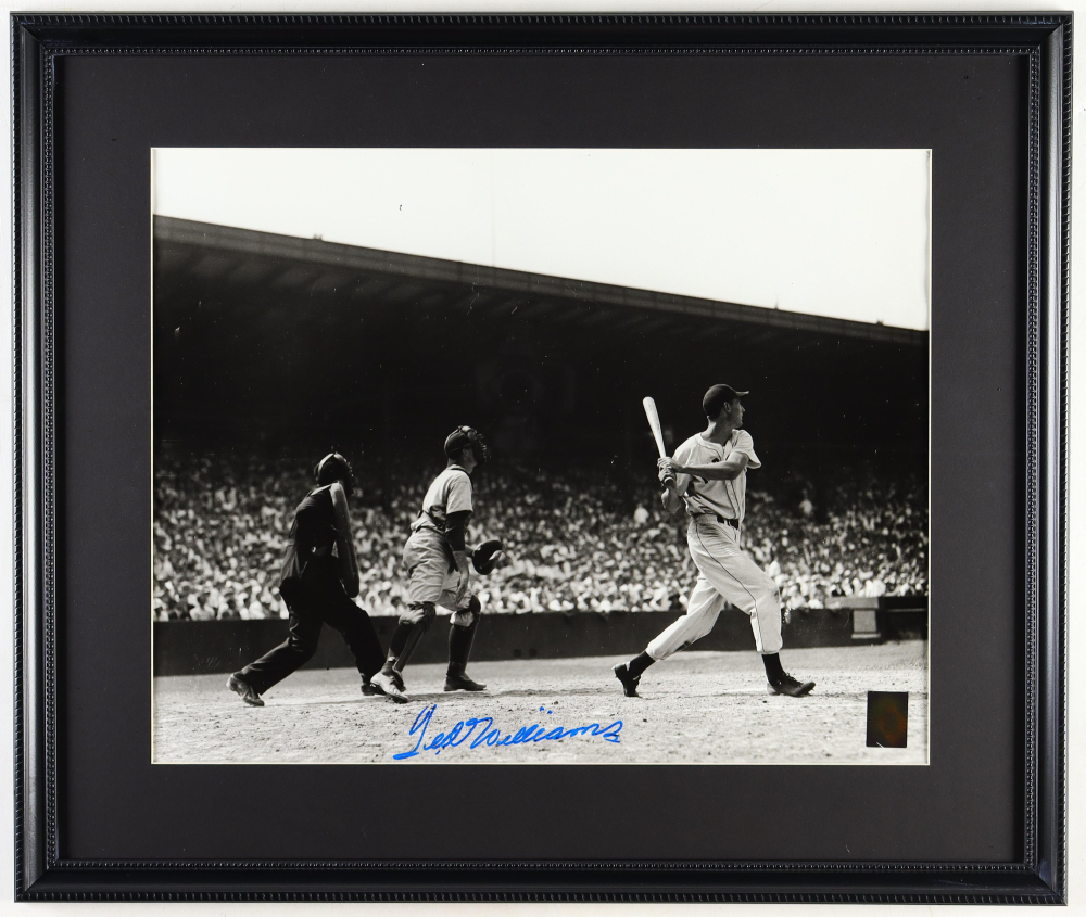 Ted Williams Signed Custom Framed Photo Display (Williams) | Pristine ...