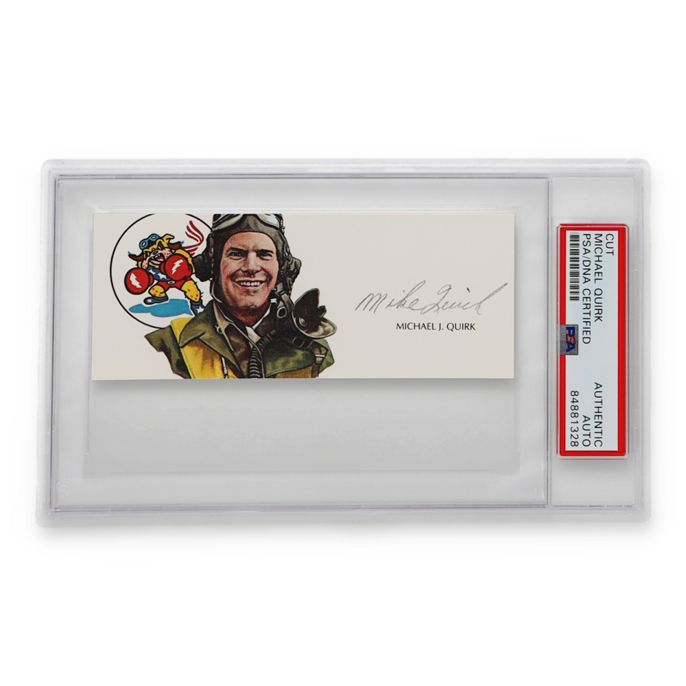 Michael Quirk Signed Cut With Portrait (PSA) | Pristine Auction