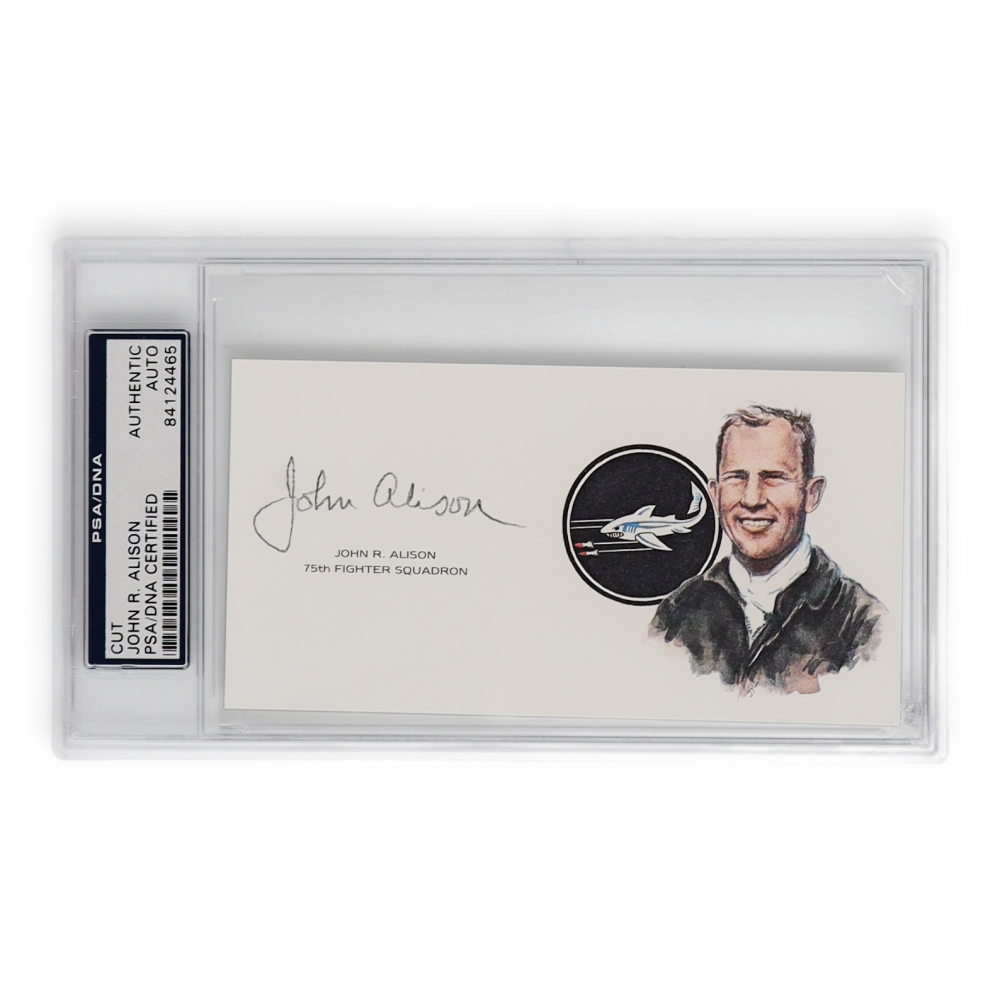 John Alison Signed Signed Cut with Portrait (PSA) | Pristine Auction