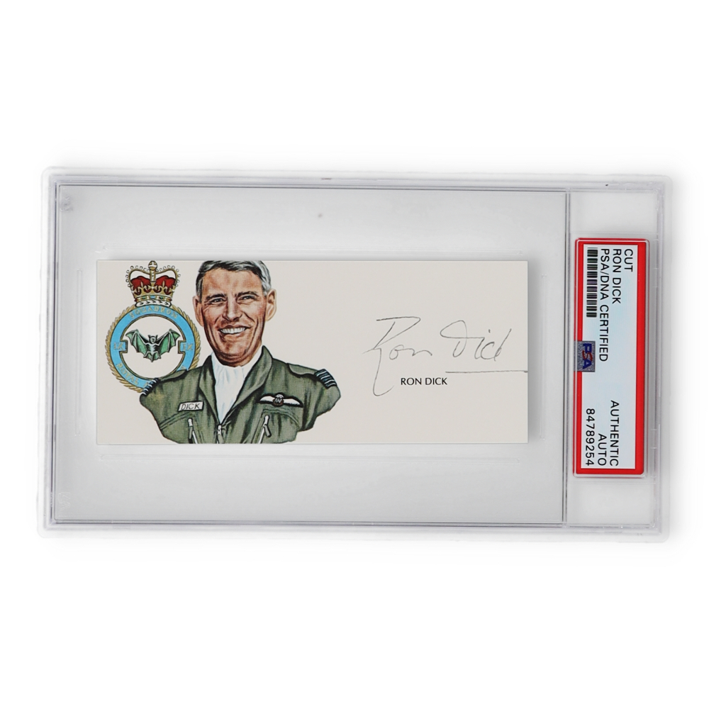 Ron Dick Signed Cut With Portrait (PSA) | Pristine Auction