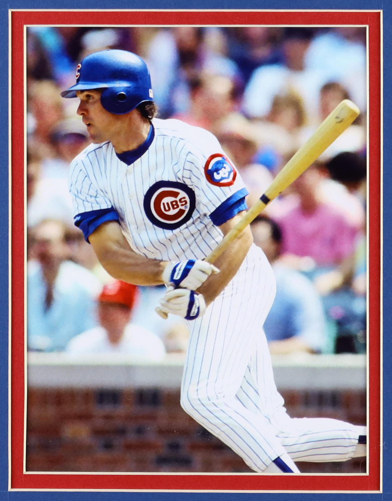 Ryne Sandberg Signed Custom Framed Cut Display With Jersey, Hall Of ...