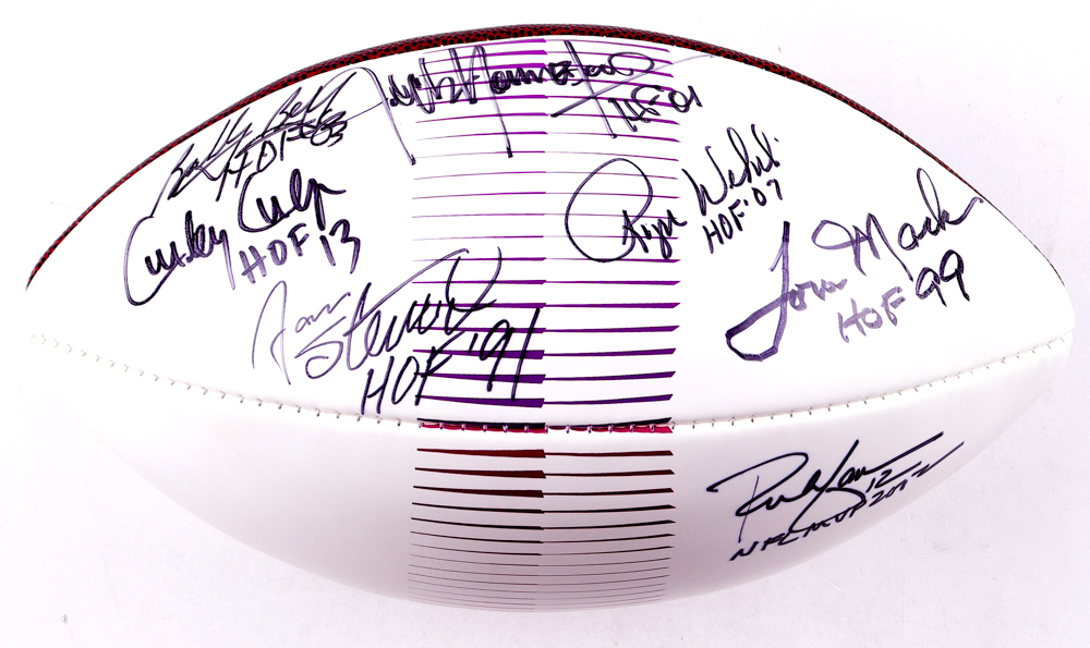 Football Hall of Famers NFL Football Signed & Inscribed By (8) with ...