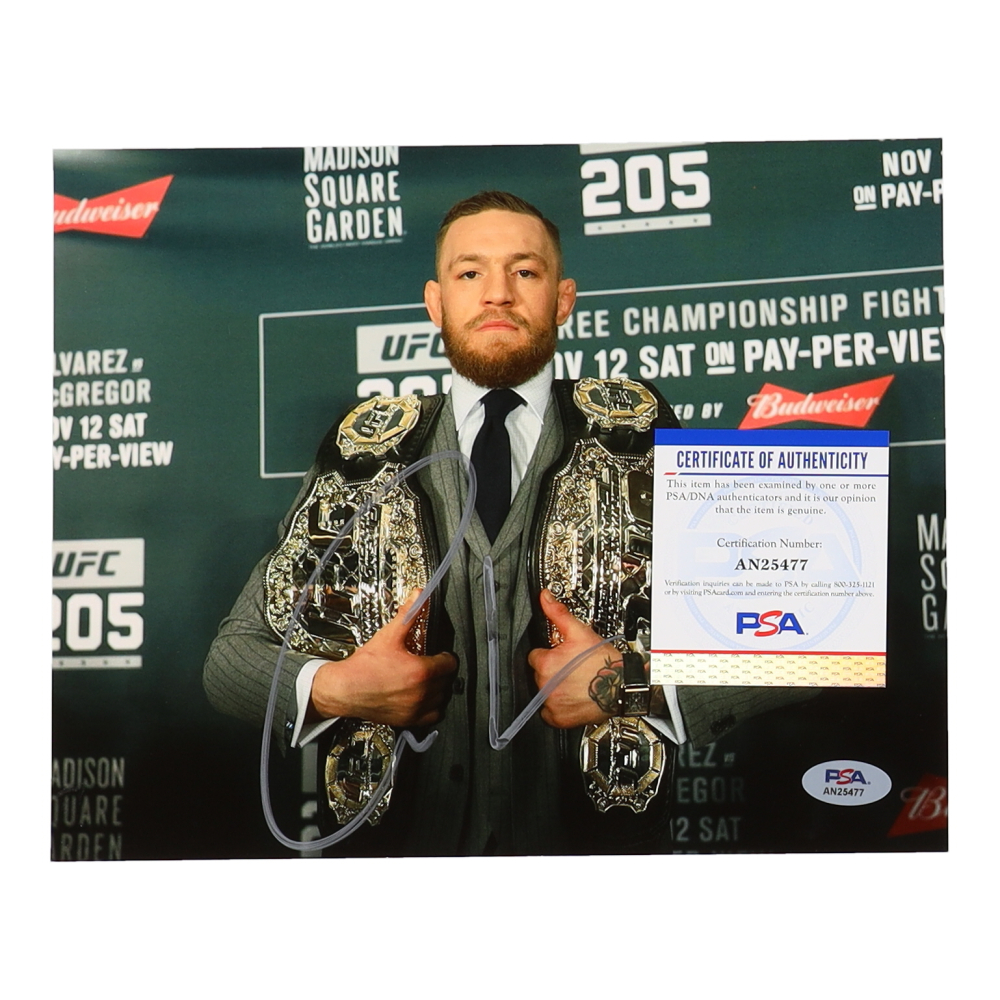 Connor McGregor Signed UFC 8x10 Photo (PSA) | Pristine Auction