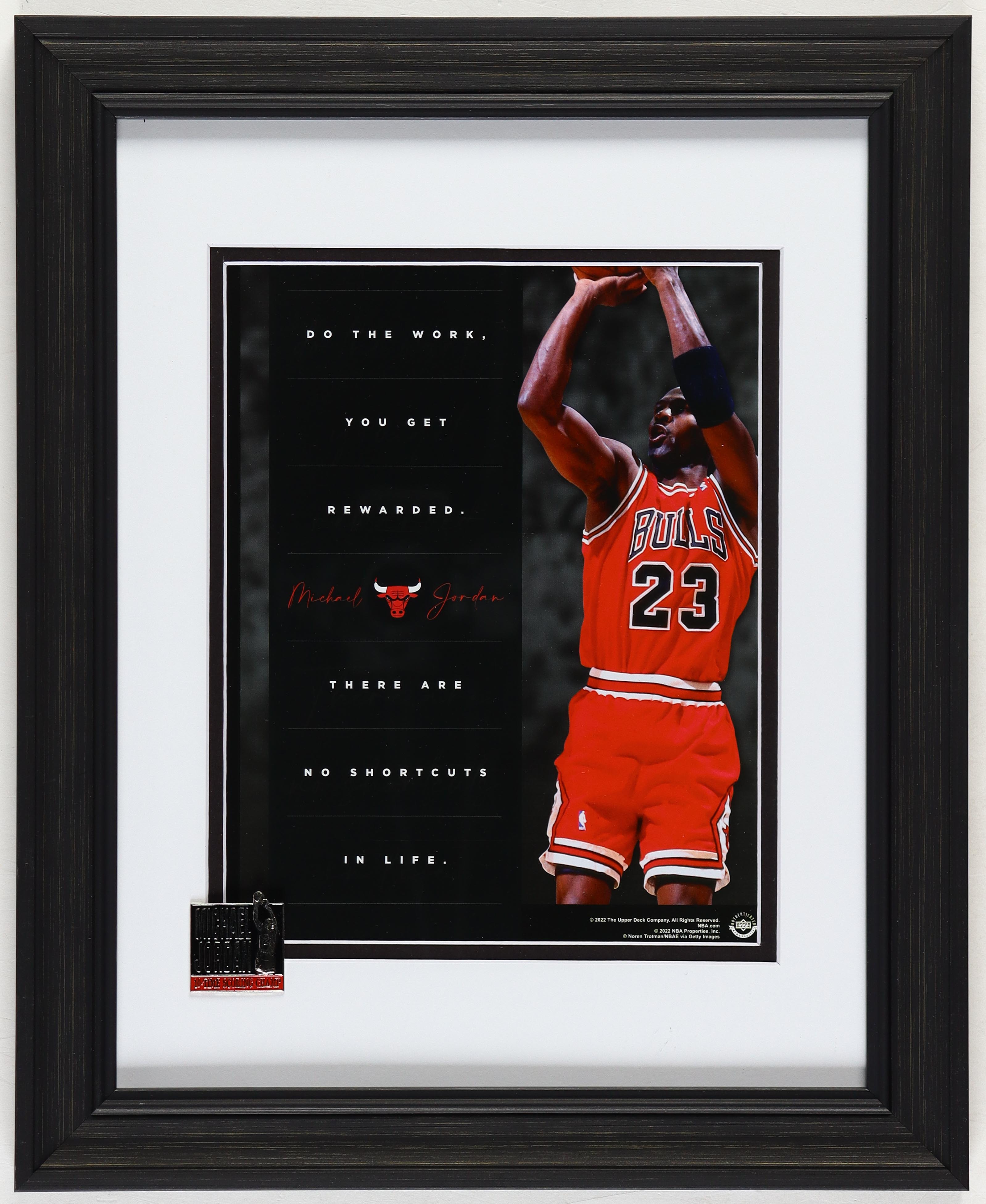 Michael Jordan "Do The Work..." Custom Framed Photo Display With 10x ...