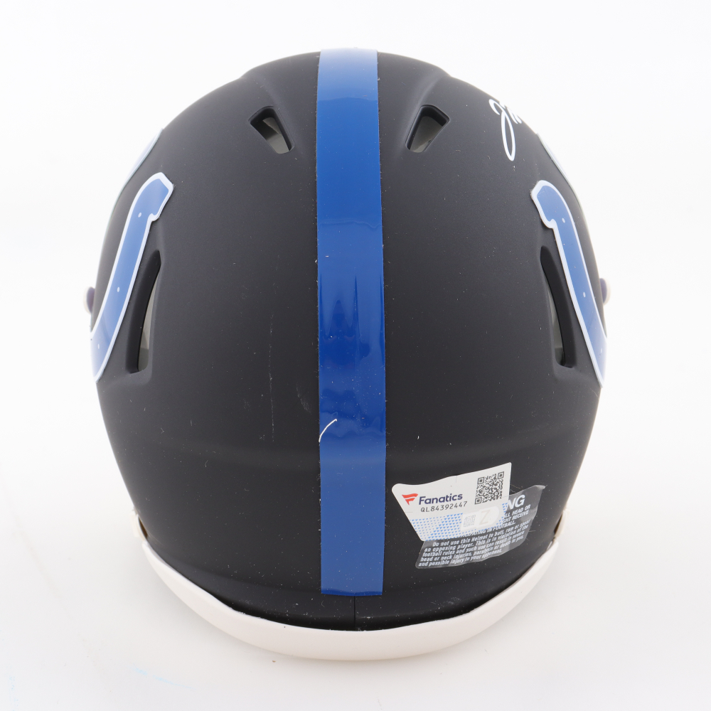 Jonathan Taylor Signed Colts Black Matte Speed Mini Helmet (Fanatics ...