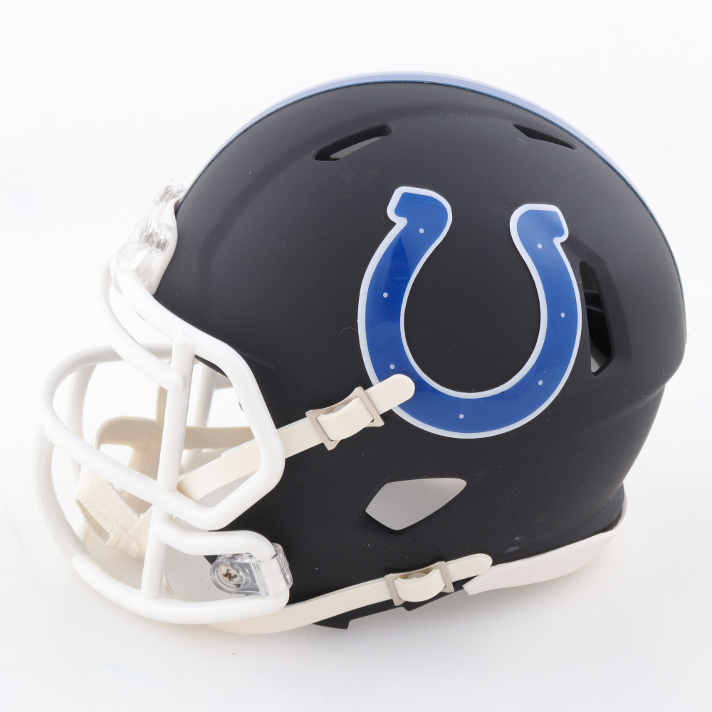 Jonathan Taylor Signed Colts Black Matte Speed Mini Helmet (Fanatics ...