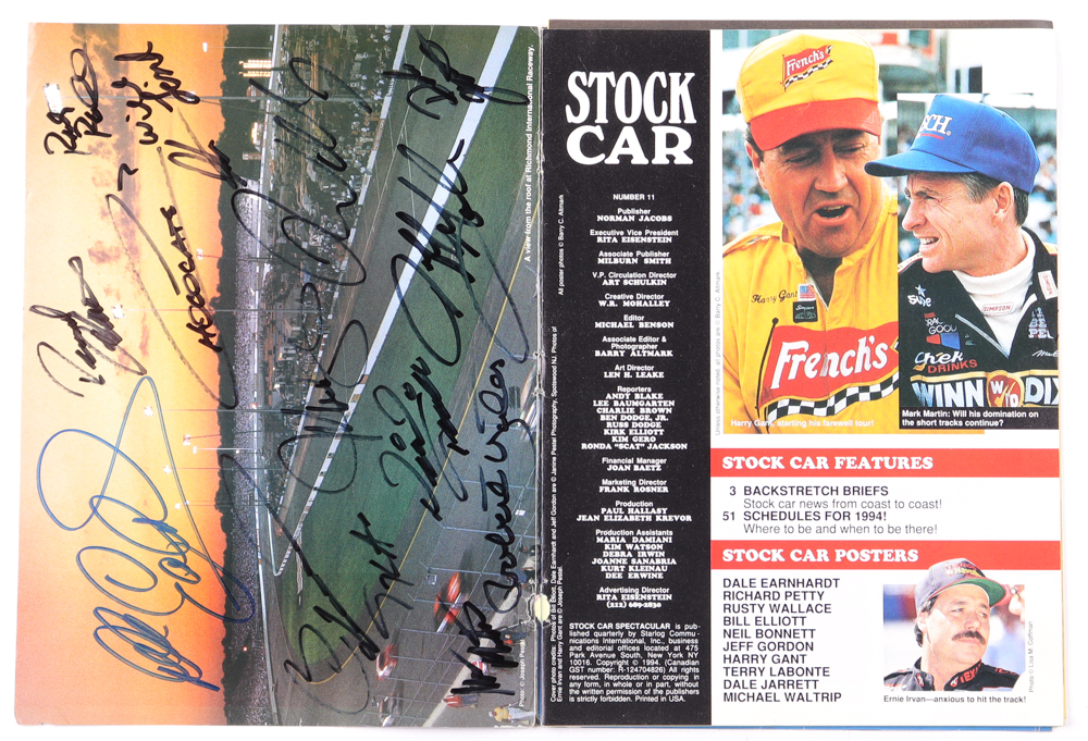 "NASCAR Greats" 1998 Stock Car Magazine Signed by (37) With Dale ...