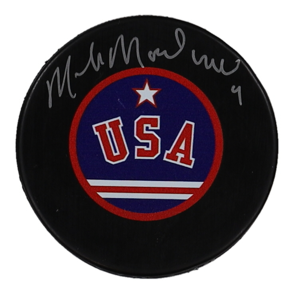 Mike Modano Signed Team USA Logo Hockey Puck (COJO) | Pristine Auction