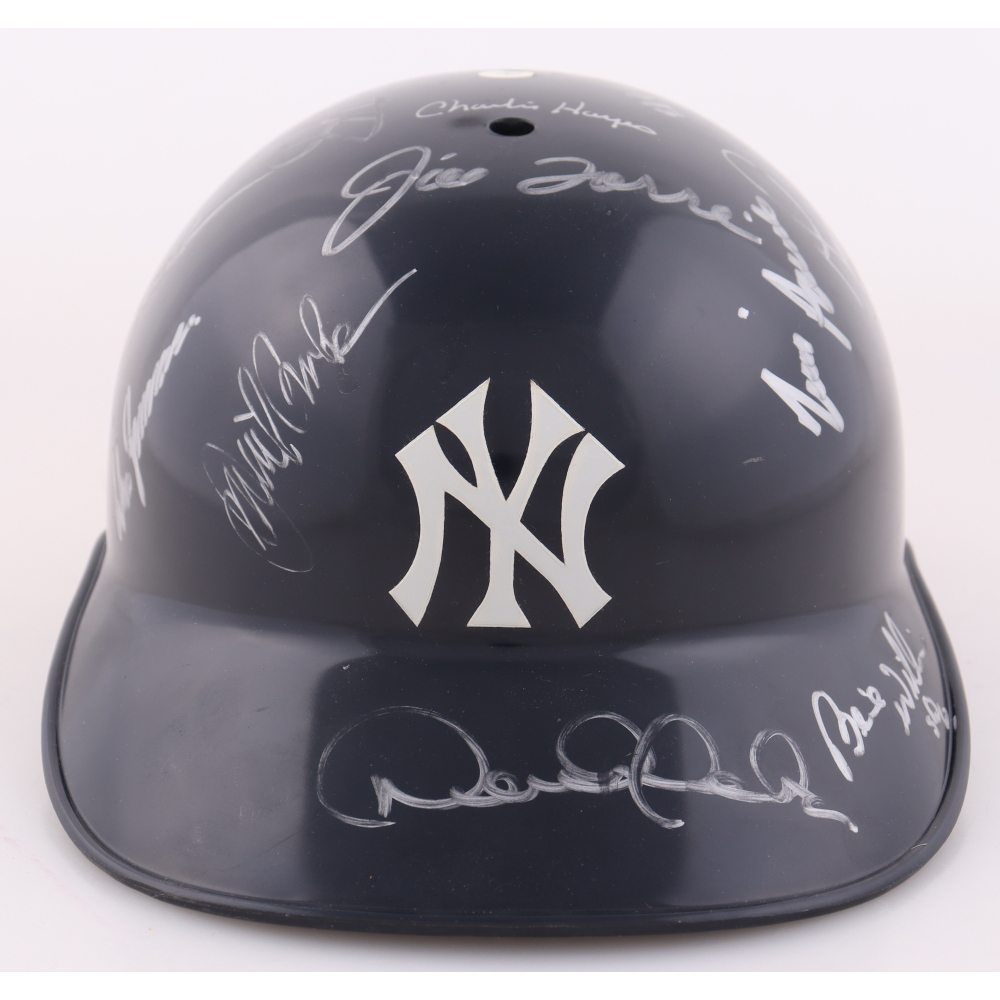 1996 Yankees Full-Size Batting Helmet Team-Signed By (12) with Derek Jeter, Joe Torre, Mariano ...