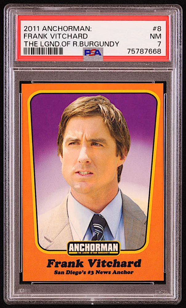 Frank Vitchard 2011 Dreamworks Anchorman The Legend of Ron Burgundy #8 (PSA 7) | Pristine Auction
