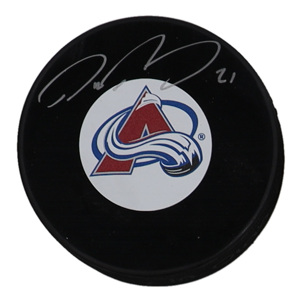 Peter Forsberg Signed Avalanche Logo Hockey Puck (COJO) | Pristine Auction