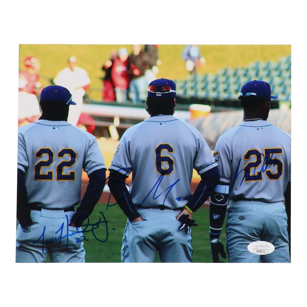 Jo Adell, Brandon Marsh & Torii Hunter Jr. Signed Angels 8x10 Photo ...