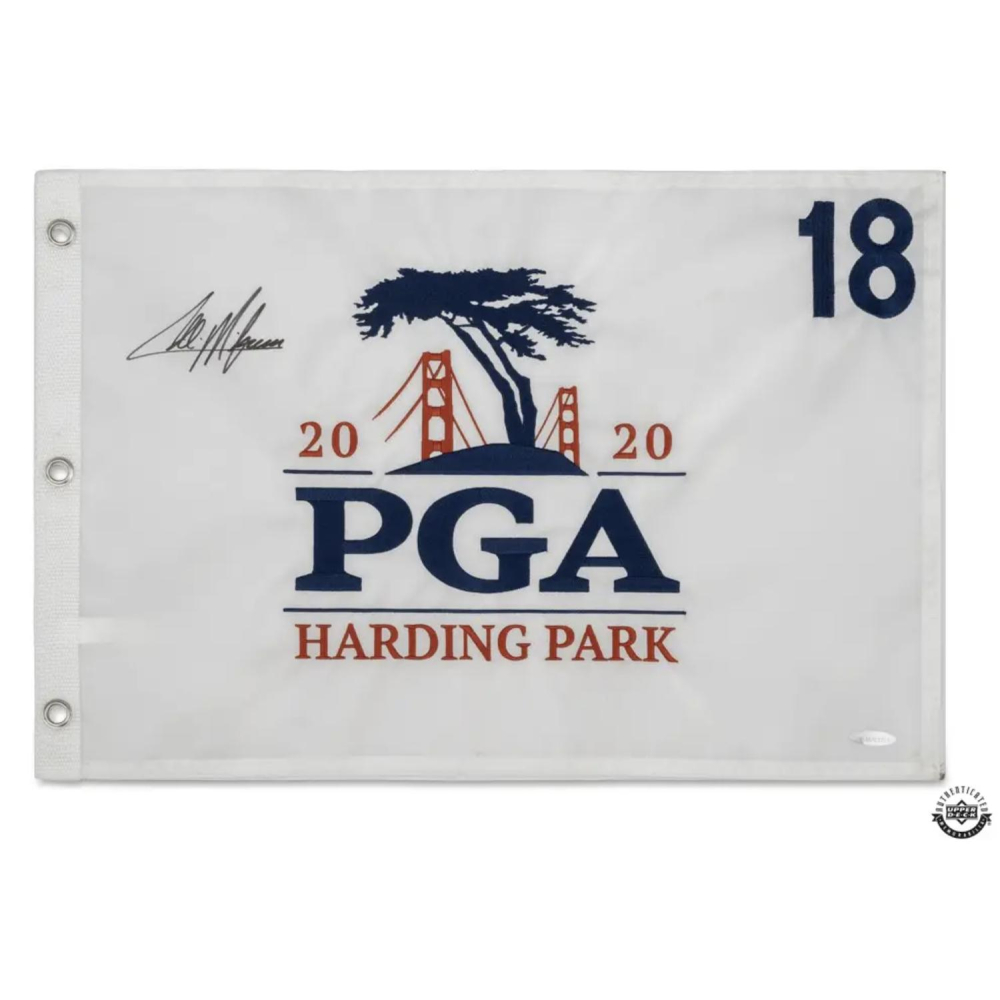 Collin Morikawa Signed 2020 PGA Championship Pin Flag (UDA) | Pristine ...