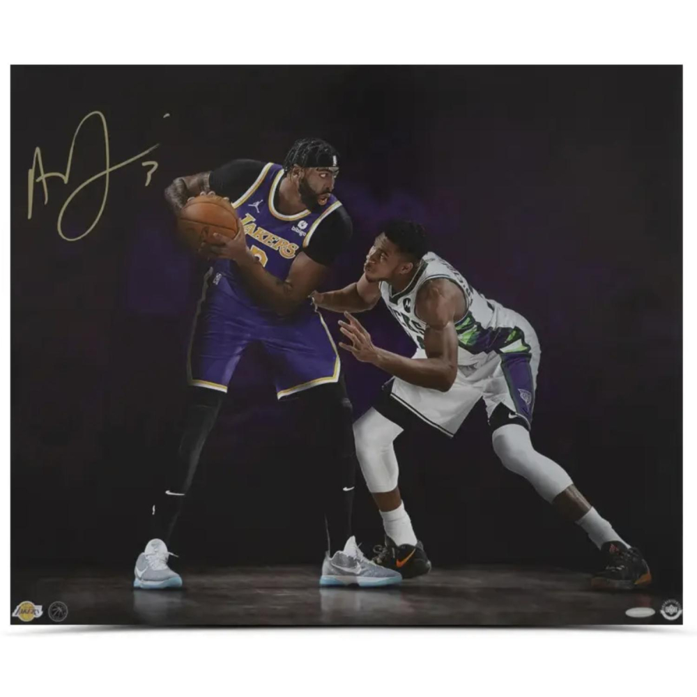 Anthony Davis Signed Lakers "One on One" 20x24 Photo (UDA) | Pristine ...
