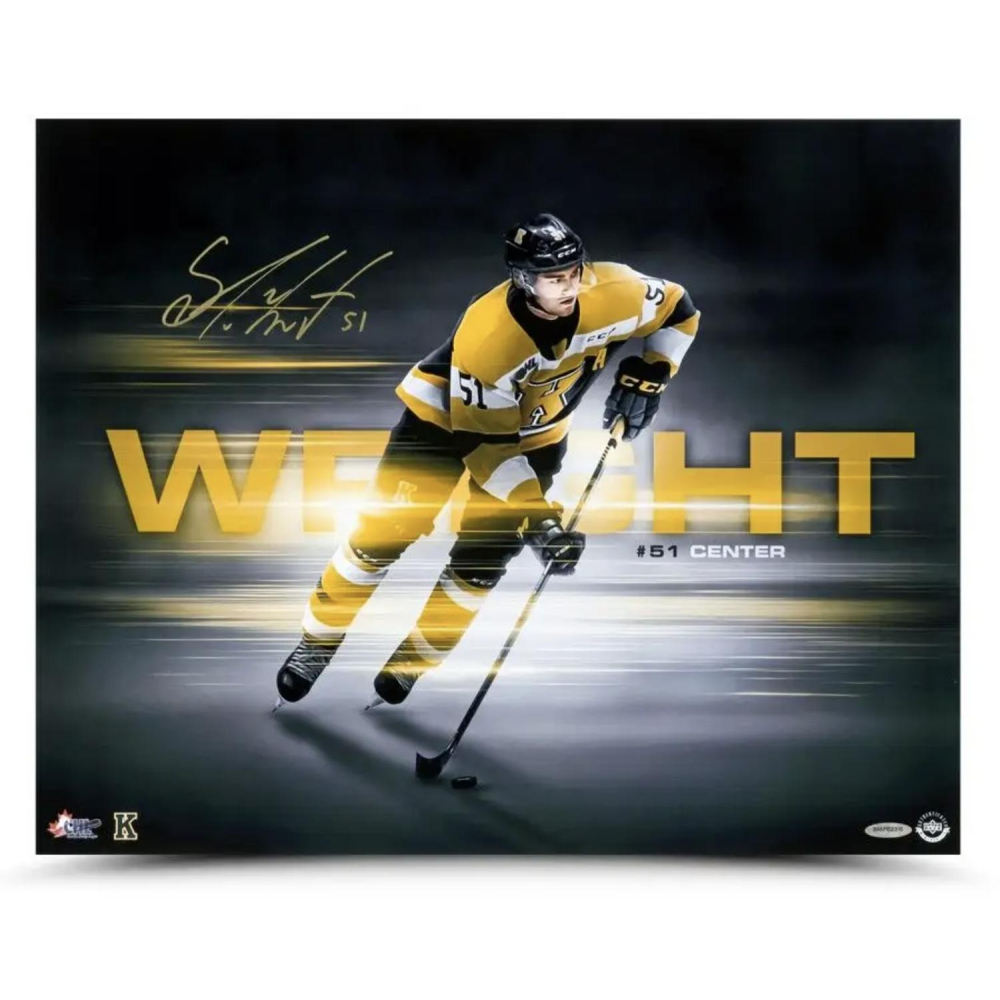 Shane Wright Signed Frontenacs "Next In Line" 16x20 Photo (UDA ...