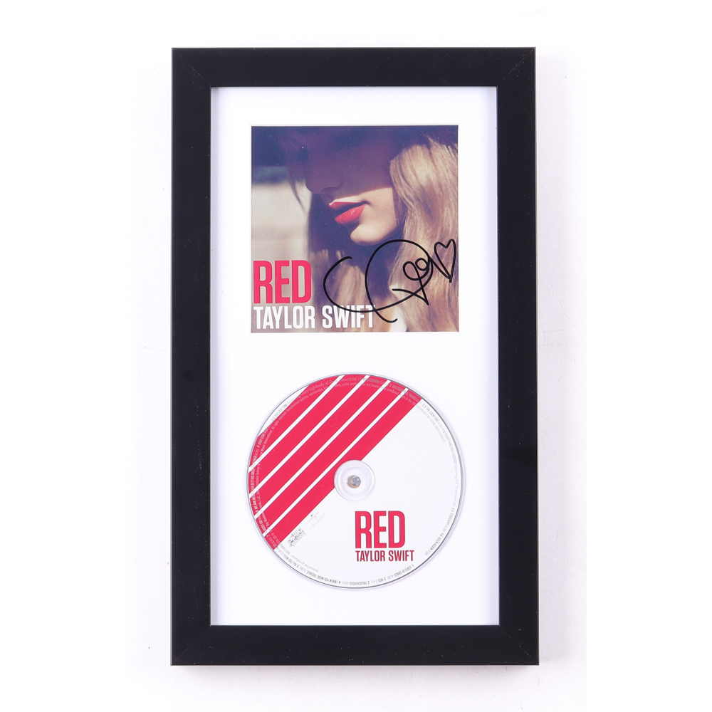 Taylor Swift Signed Custom Framed "Red" CD Album Insert Booklet With ...
