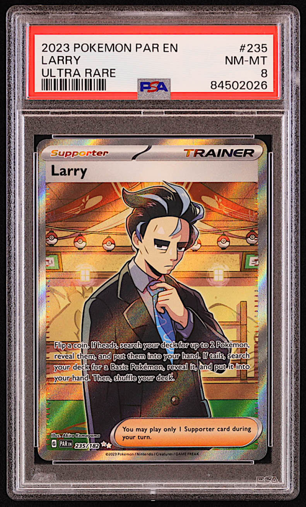 Larry 2023 Pokemon Scarlet and Violet Paradox Rift #235 Holo (PSA 8 ...