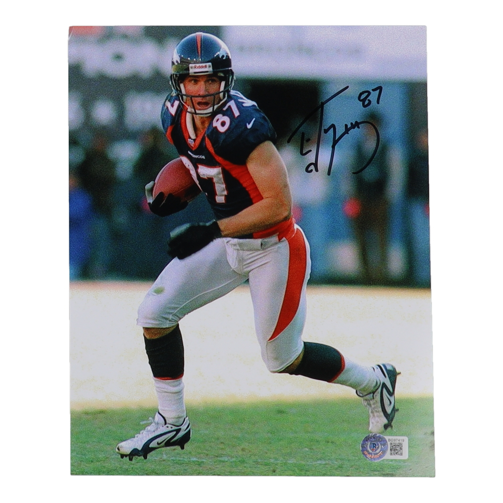 Ed McCaffrey Signed Broncos 8x10 Photo (Beckett) | Pristine Auction