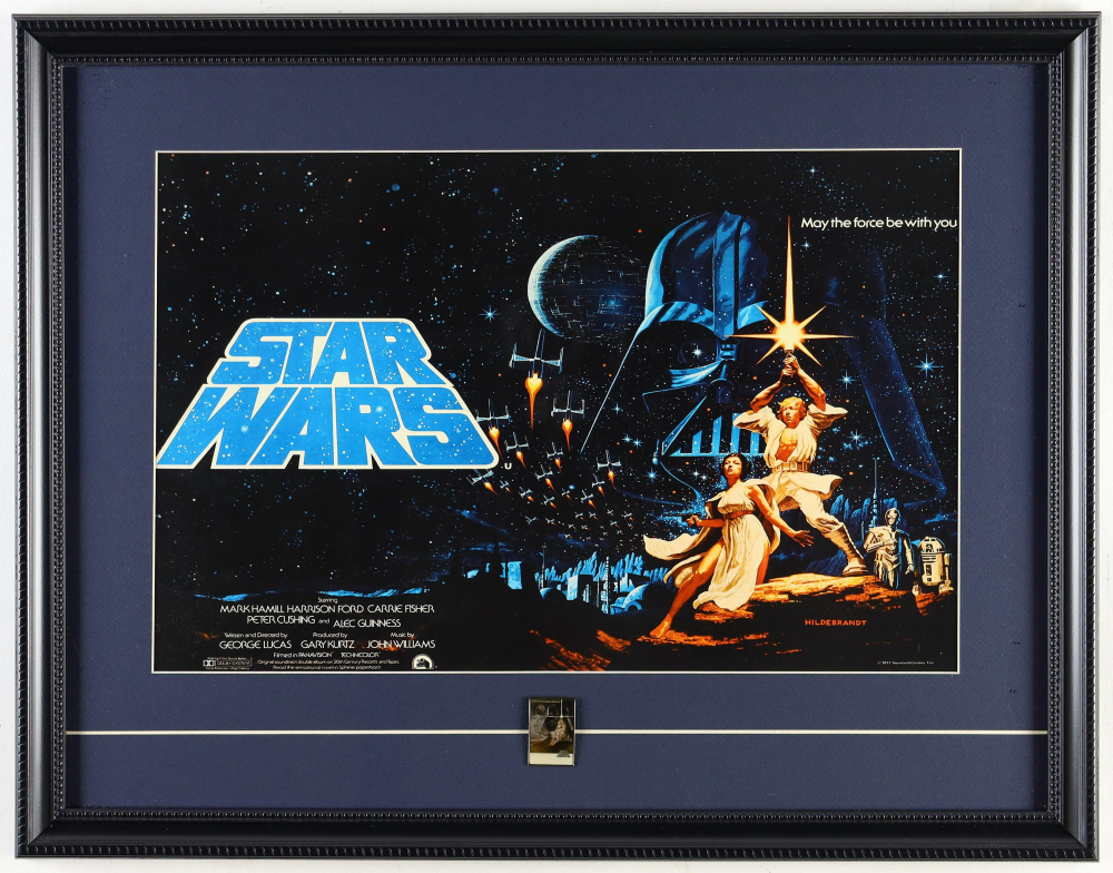 "Star Wars" Custom Framed Movie Poster Print With Movie Pin | Pristine ...