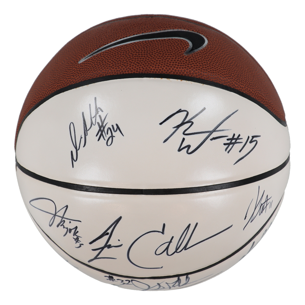 2009-10 Uconn Huskies Logo Basketball Signed by (13) with Jim Calhoun ...