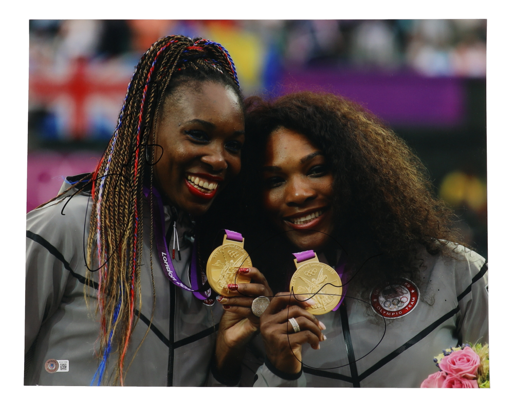 Serena & Venus Williams Signed 16x20 Photo (Beckett) | Pristine Auction