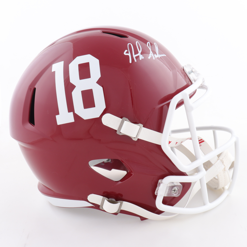 Nick Saban Signed Alabama Crimson Tide Full Size Speed Helmet (Beckett ...