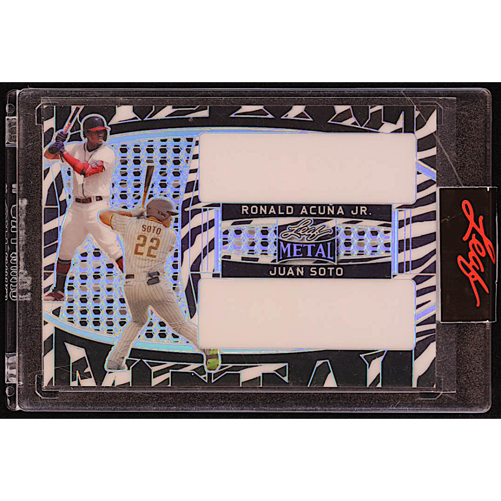 Ronald Acuna Jr. / Juan Soto 2022 Leaf Metal Dual Autographs Unsigned ...