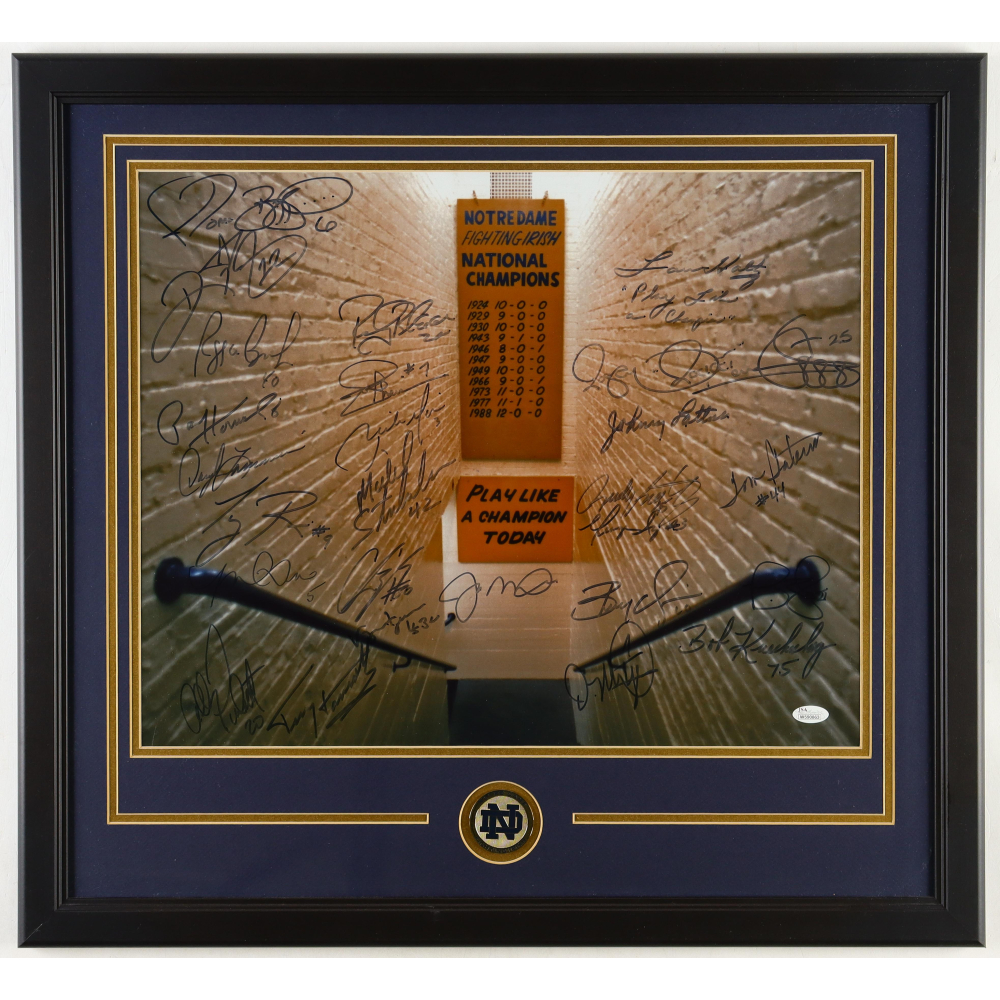 Notre Dame Fighting Irish Custom Framed Photo Display Team-Signed By ...
