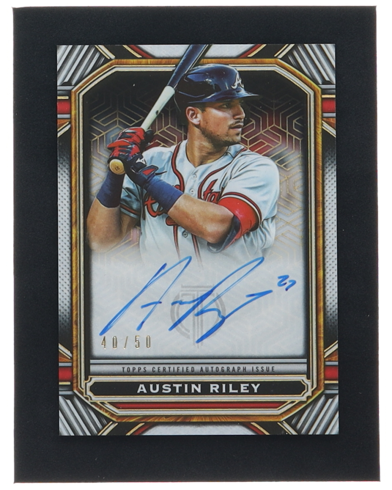 Austin Riley 2023 Topps Tribute Iconic Perspectives Autographs #IPAAR ...