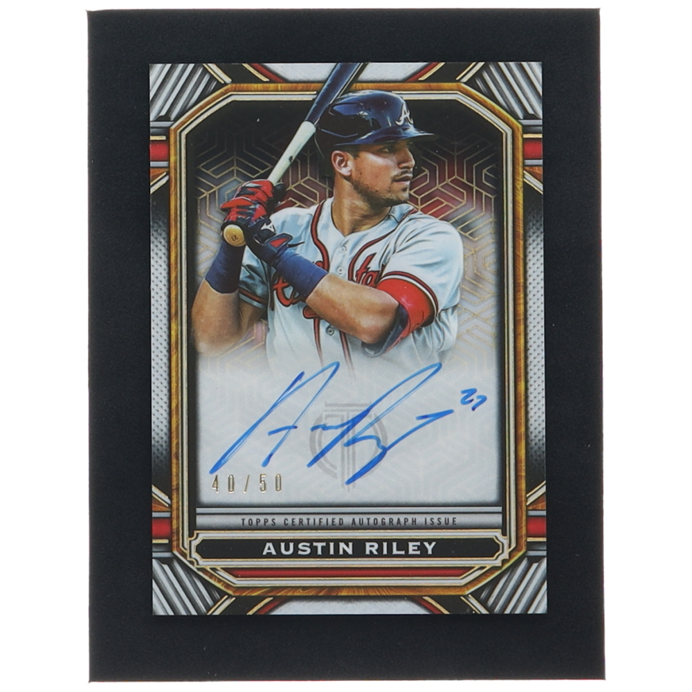 Austin Riley 2023 Topps Tribute Iconic Perspectives Autographs #IPAAR ...