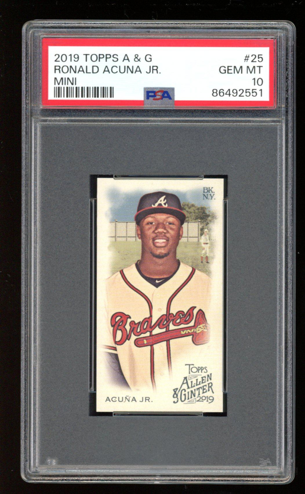 Ronald Acuna Jr. 2019 Topps Allen and Ginter Mini #25 (PSA 10 ...