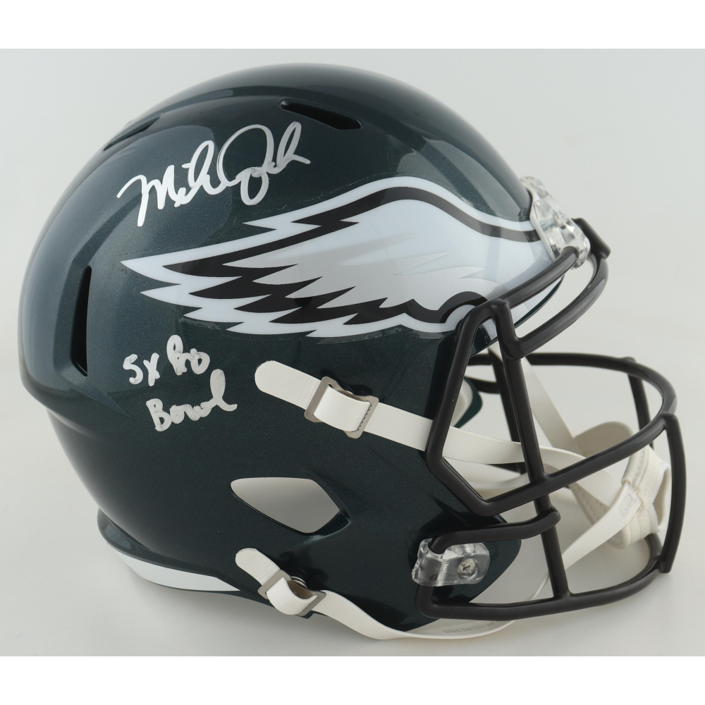 Mike Quick signed Eagles Full-Size Flash Alternate Speed Helmet ...