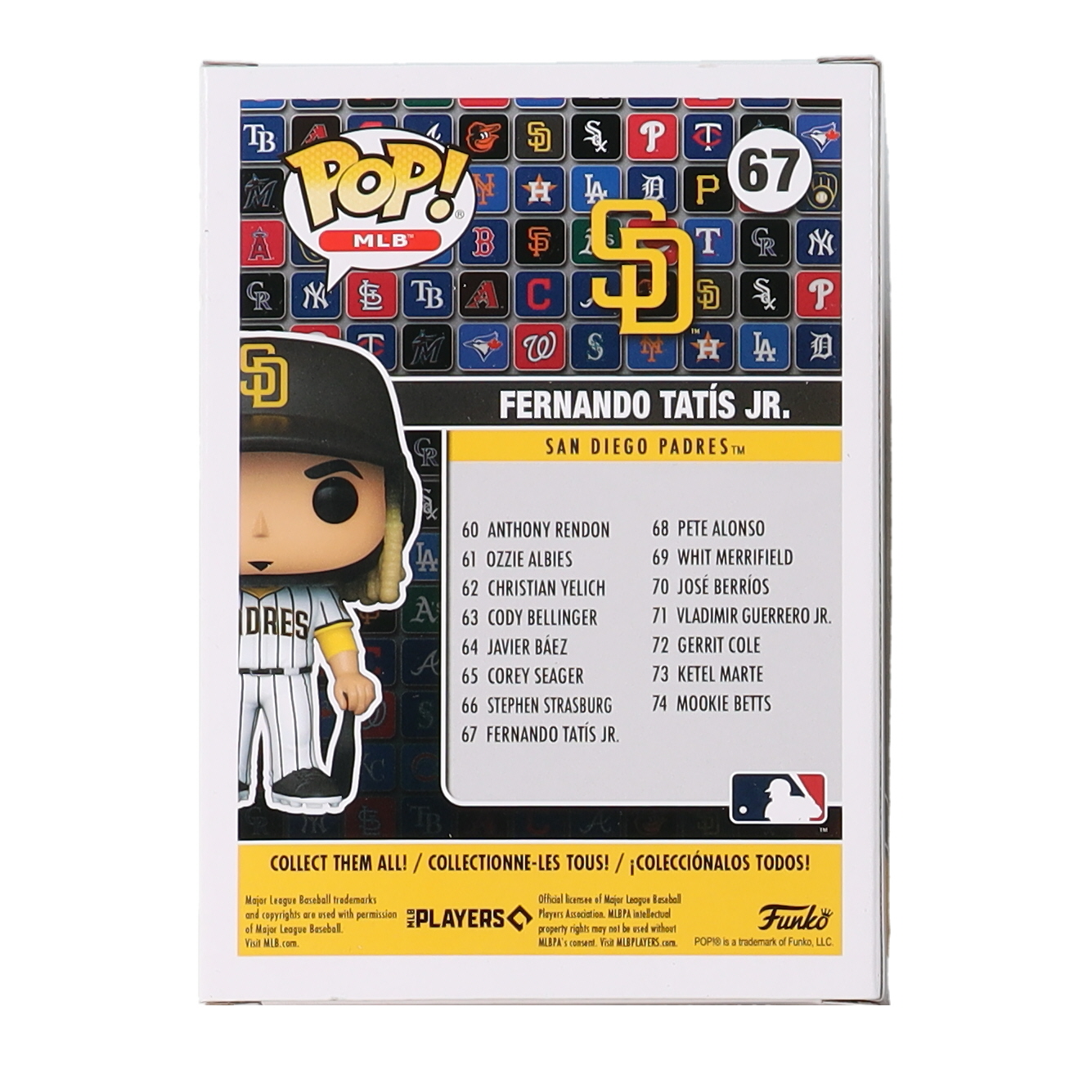 Fernando Tatis Jr. Signed Padres #67 Funko Pop! Vinyl Figure (Beckett ...