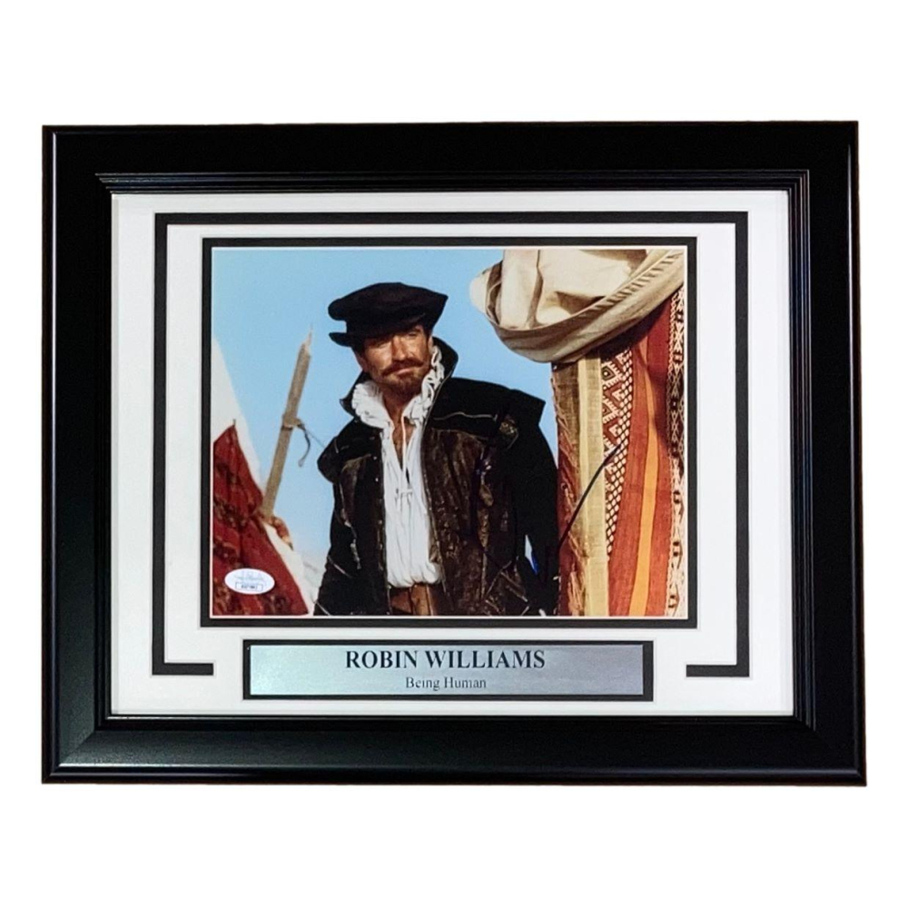 Robin Williams Signed "Being Human" Custom Framed Photo (JSA ...